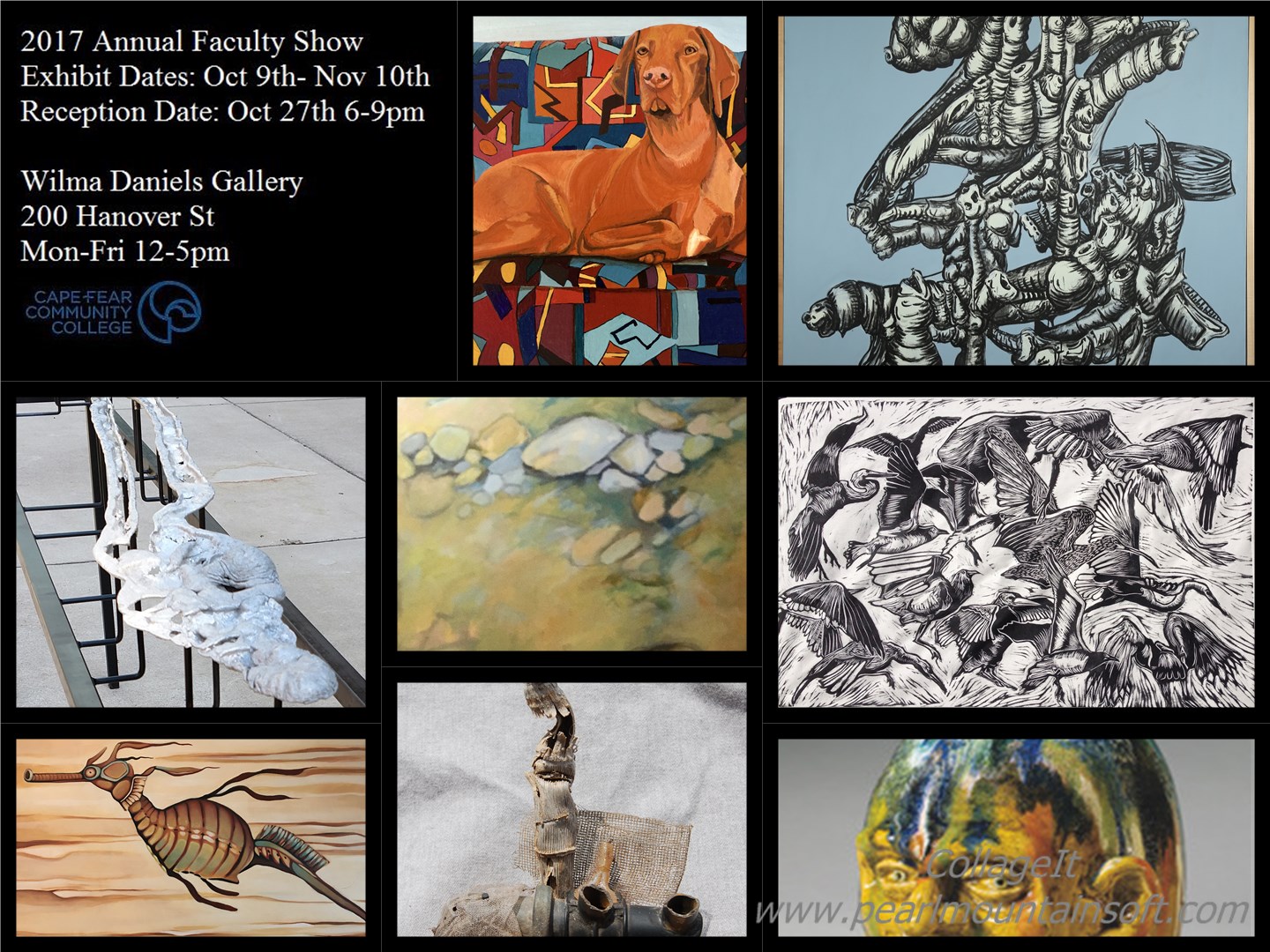 2017 CFCC Faculty Exhibition | Wilma W. Daniels Gallery